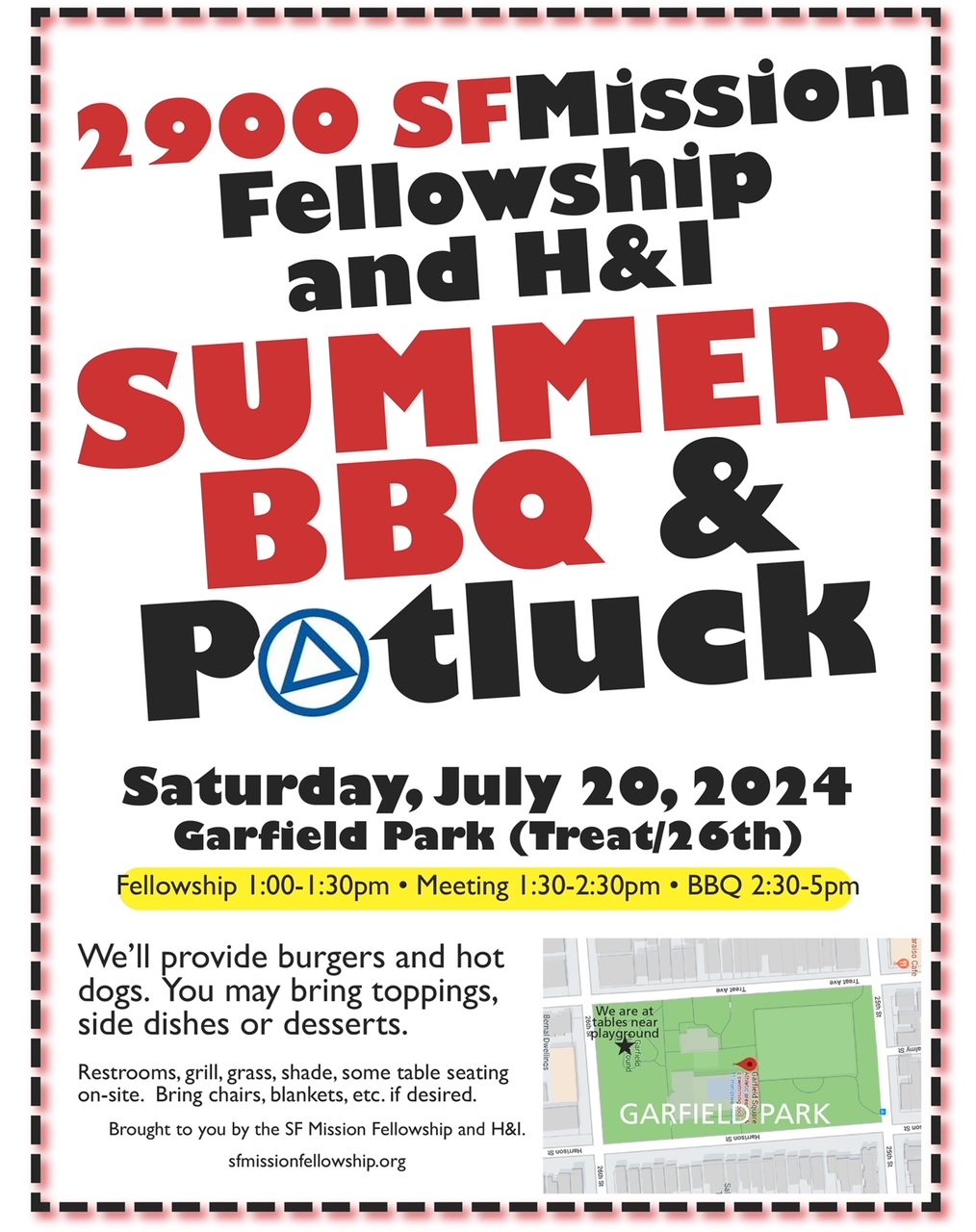 Summer BBQ & Potluck with Mission Fellowship and H&I - San Francisco ...