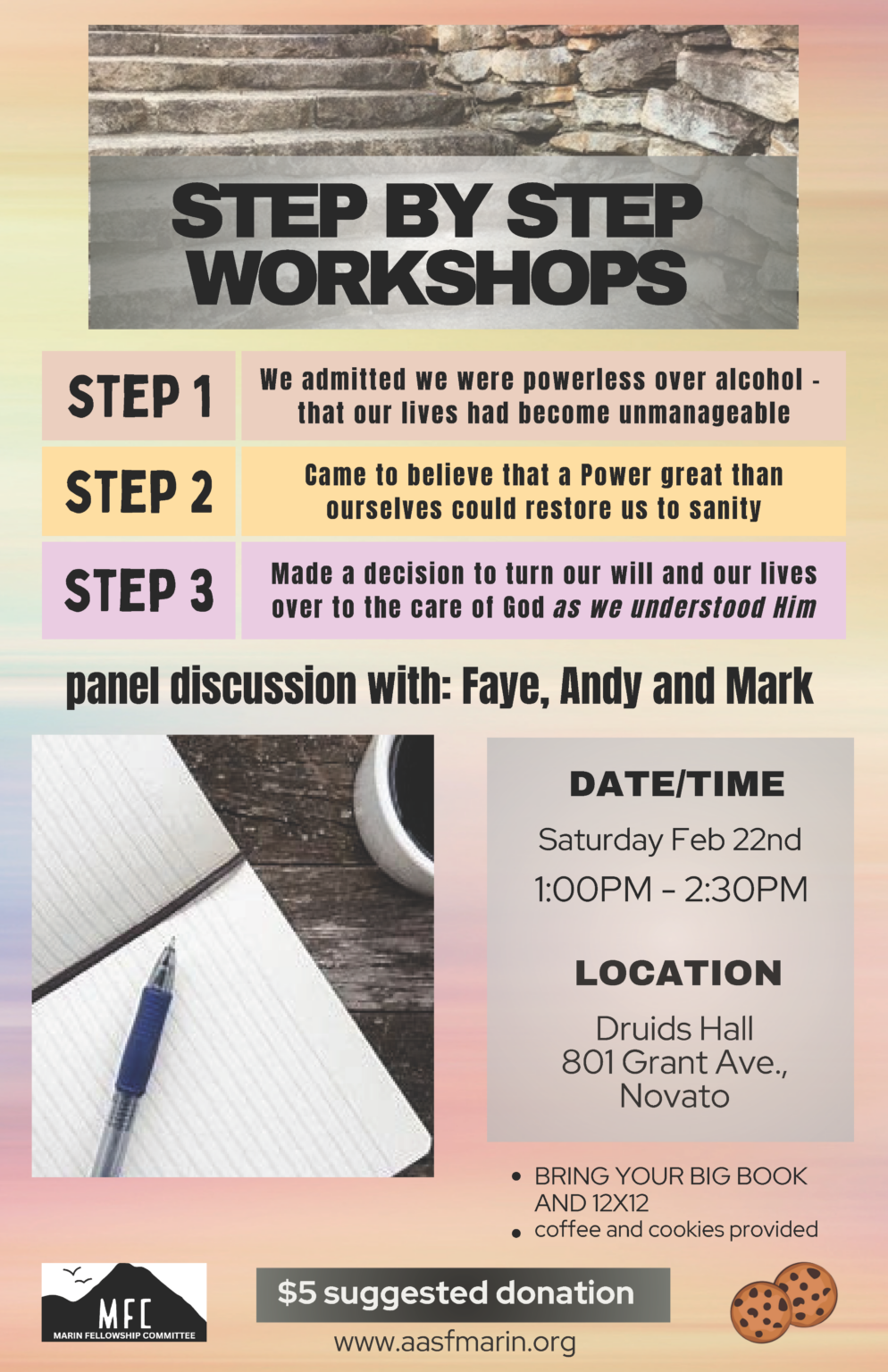 Step by Step Workshop: Steps 1 – 3 (MFC) - San Francisco and Marin ...